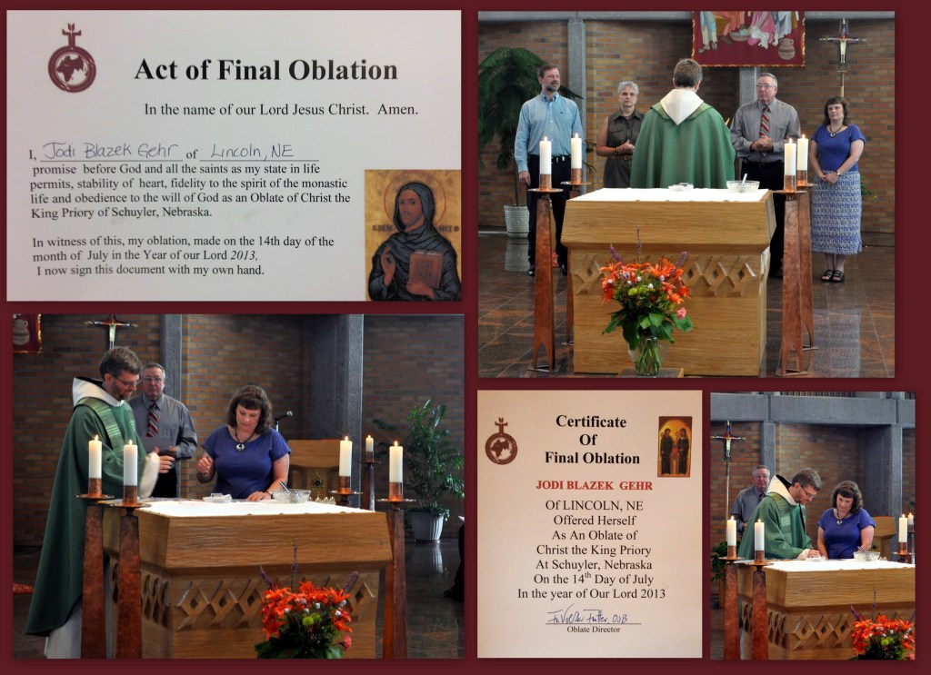 Being an Oblate – Being Benedictine